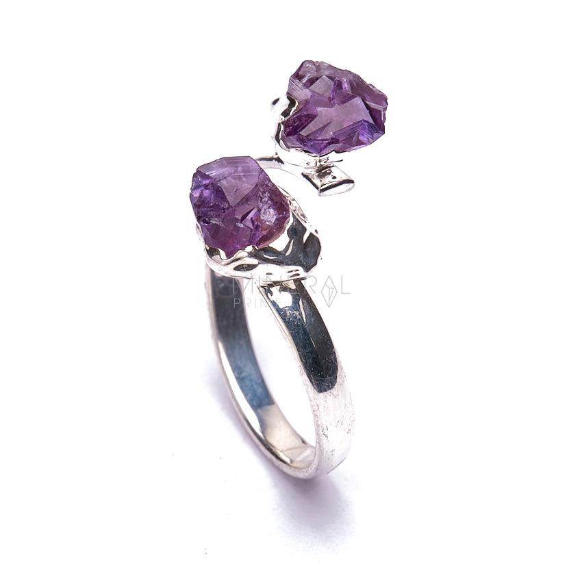 Anillo de puntas de Amatista - Mineral Prime